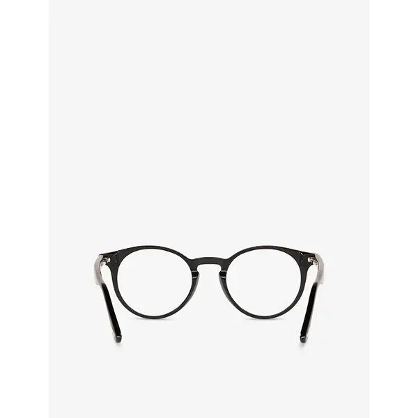 TOM FORD Ft5557-b Round Frame Acetate Eyeglasses - Black