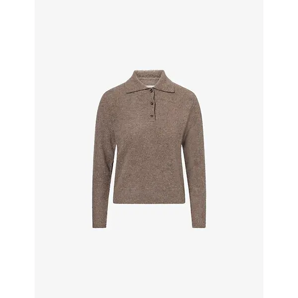 MAISON MARGIELA Four-stitch Knitted Wool Polo Jumper