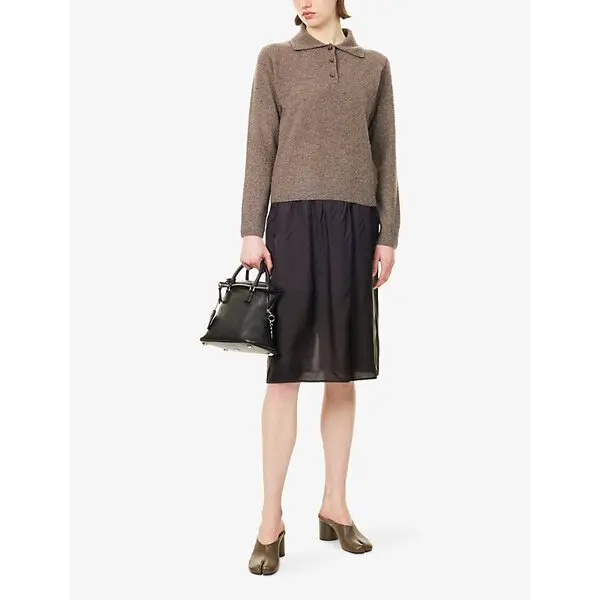 MAISON MARGIELA Four-stitch Knitted Wool Polo Jumper