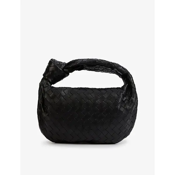 Bottega Veneta Jodie Small Leather Hobo Bag - Black-gold