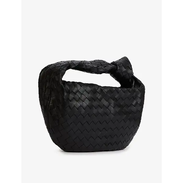Bottega Veneta Jodie Small Leather Hobo Bag - Black-gold