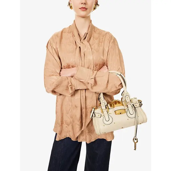 Chloé Small Leather Top-handle Bag - Cloudy Cream