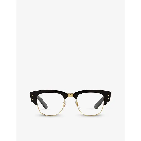 Ray-ban Clubmaster Square-frame Optical Glasses - Black