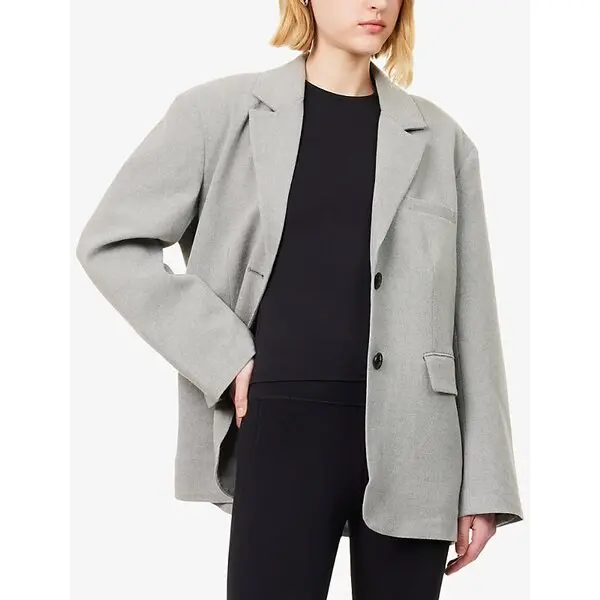 TALA Single-breasted Oversized Woven Blazer