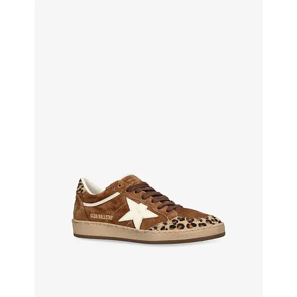 GOLDEN GOOSE Ballstar Suede Trainers - Dk.brn Com