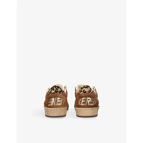 GOLDEN GOOSE Ballstar Suede Trainers - Dk.brn Com