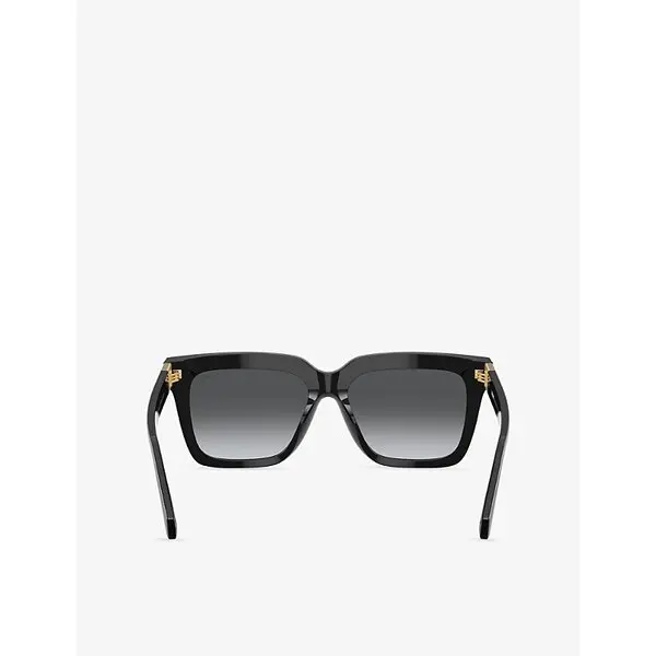 Versace Ve4498 Square-frame Acetate Sunglasses - Black