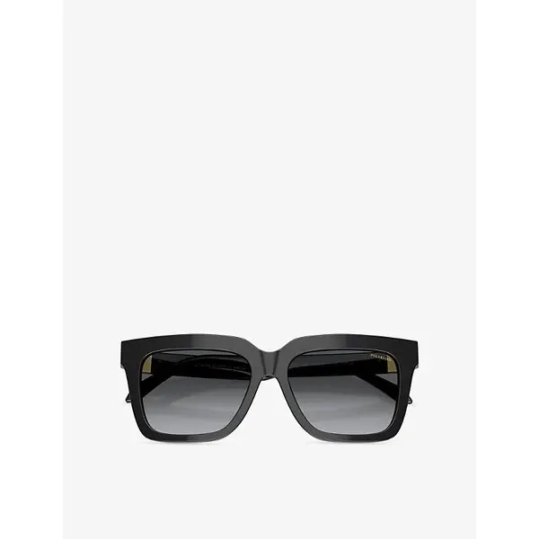 Versace Ve4498 Square-frame Acetate Sunglasses - Black