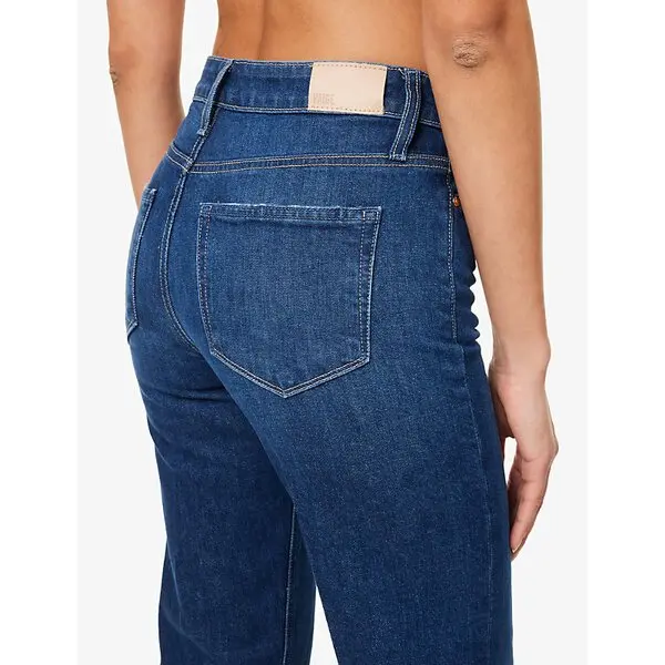Paige Leenah Wide-leg Stretch-denim Jeans