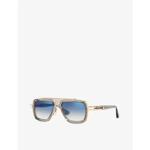 Dita Lxn-evo Acetate Square Sunglasses - Grey