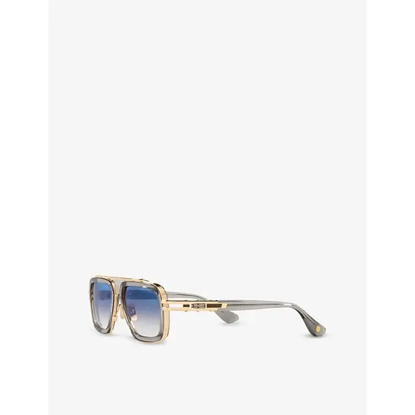 Dita Lxn-evo Acetate Square Sunglasses - Grey