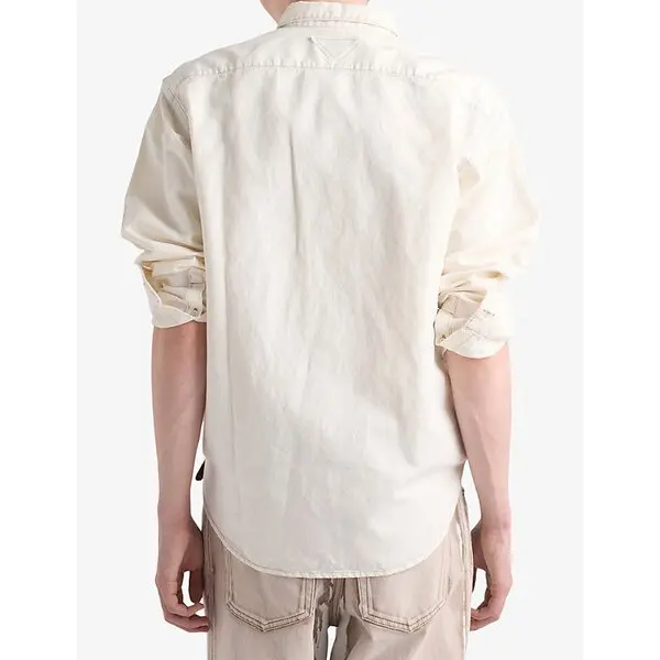 Prada Chambray Cotton-linen Shirt