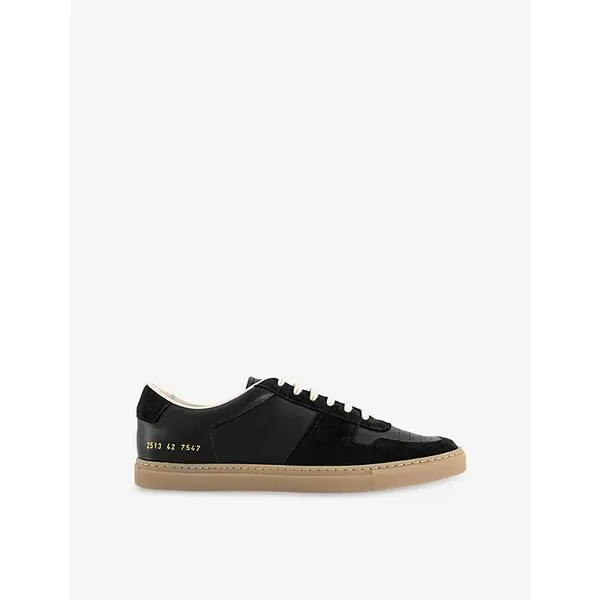 COMMON PROJECTS Bball Slim Gum Sole Leather Trainers - Black