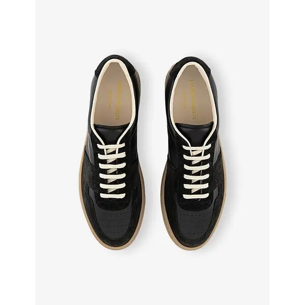 COMMON PROJECTS Bball Slim Gum Sole Leather Trainers - Black