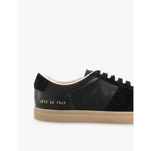 COMMON PROJECTS Bball Slim Gum Sole Leather Trainers - Black
