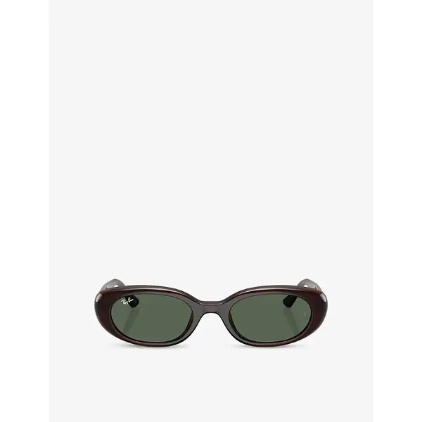 Ray-ban Pillow-frame Acetate Sunglasses - Brown