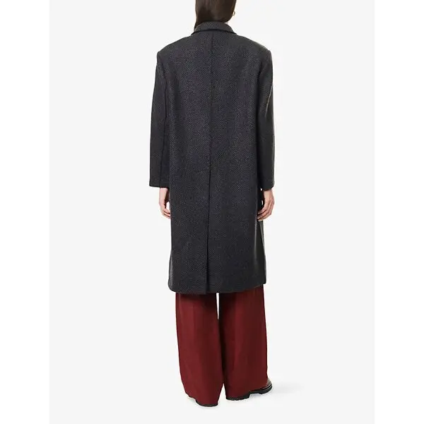Harris Wharf London Patterned Wool Coat