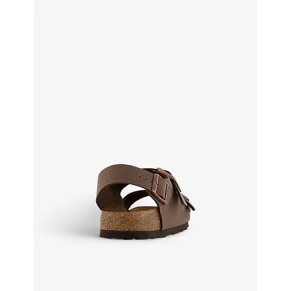 BIRKENSTOCK Milano Buckle-embellished Faux-leather Sandals - Mocha