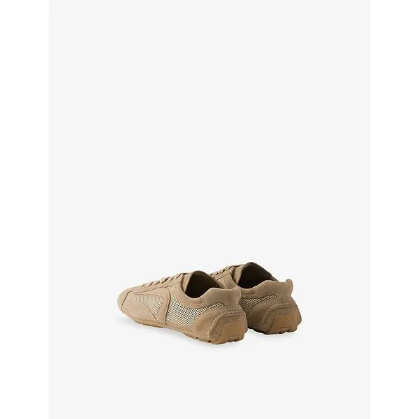 Prada Montecarlo Re-edition 2005 Suede And Mesh Trainers - Neutral