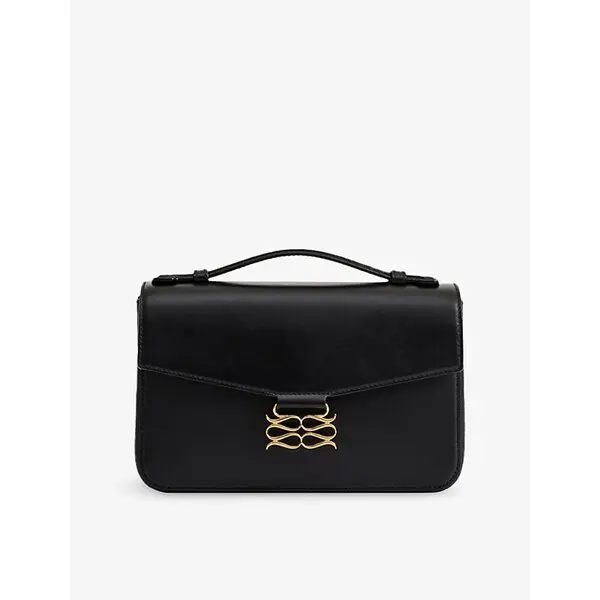 MALINA Monogram Leather Shoulder Bag