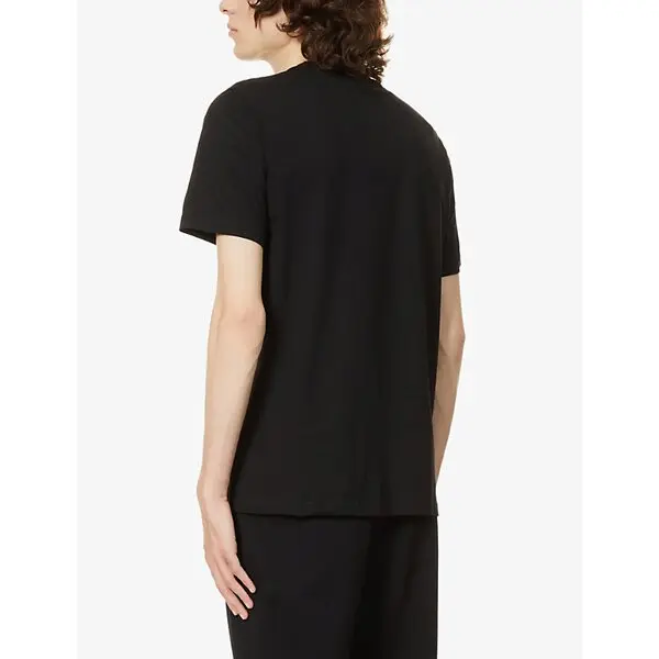 Paul Smith Zebra-embroidered Crewneck Cotton T-shirt - Black