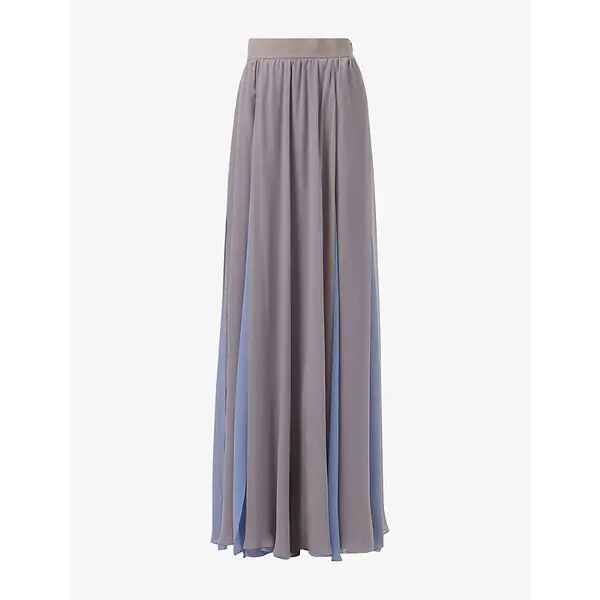 LEEM Woven Maxi Skirt - Red