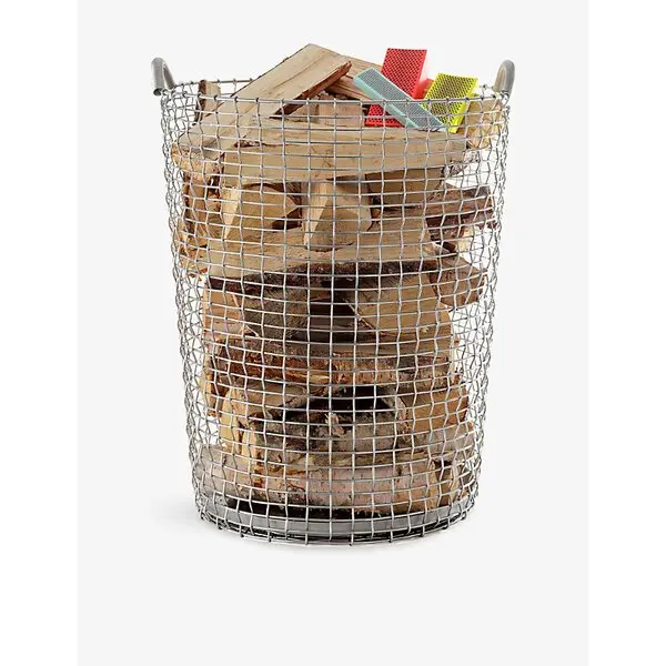 KORBO Classic Woven Metal Storage Basket 52cm