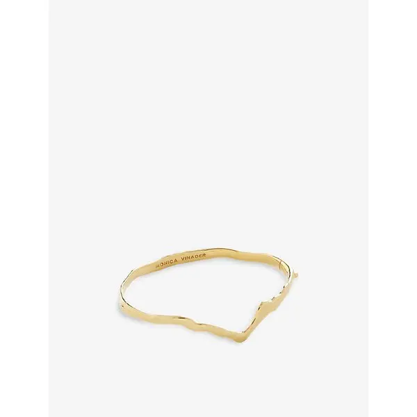 Monica Vinader Wishbone Bangle Bracelet - Gold