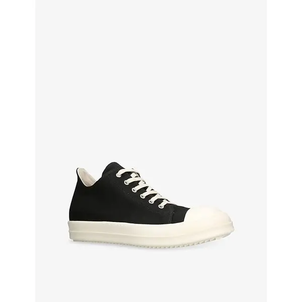 Rick Owens Contrast-toe Canvas Low-top Trainers
