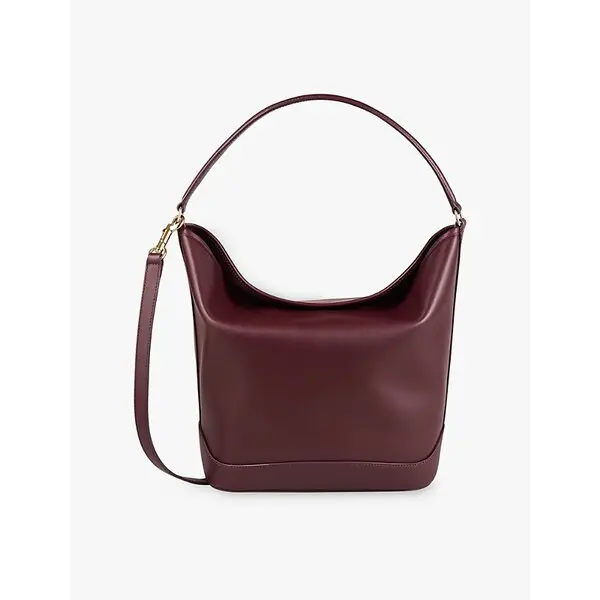Sandro Slouchy Leather Shoulder Bag