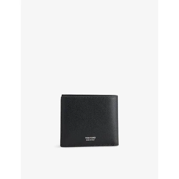 TOM FORD Bi-fold Grained Leather Wallet - Black