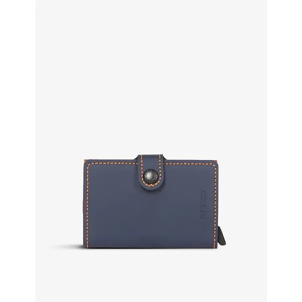 SECRID Miniwallet Leather And Aluminium Wallet - Orange