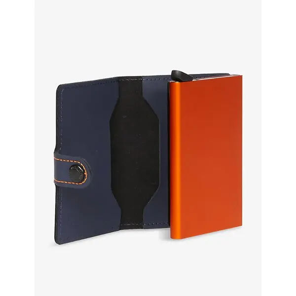 SECRID Miniwallet Leather And Aluminium Wallet