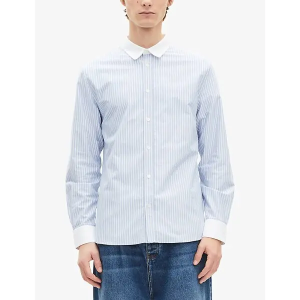 The Kooples Striped Slim-fit Cotton Shirt