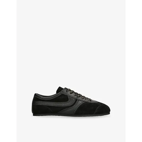 Dries Van Noten Dustin Suede Trainers - Black