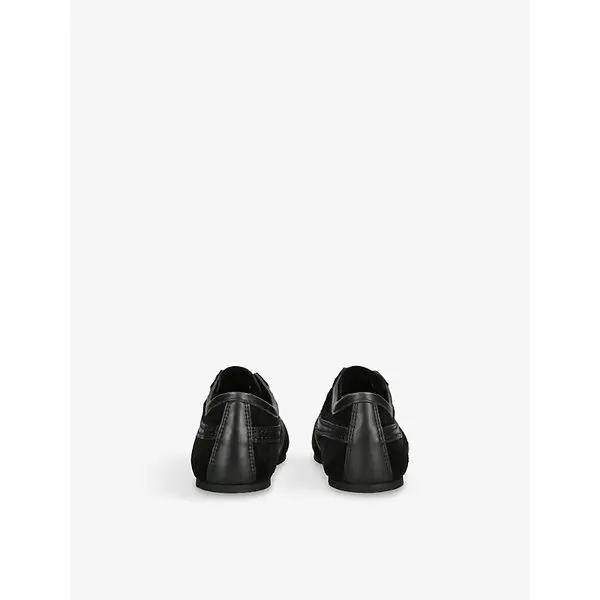 Dries Van Noten Dustin Suede Trainers - Black