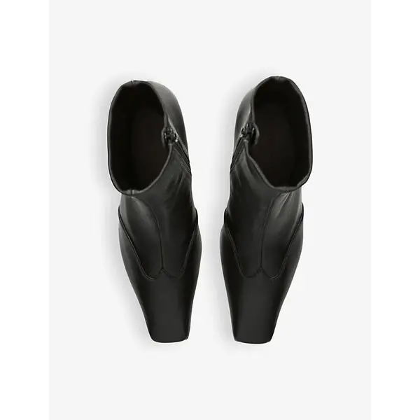 Khaite Nevada Leather Ankle Boots