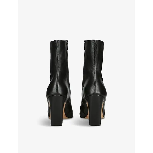 Khaite Nevada Leather Ankle Boots