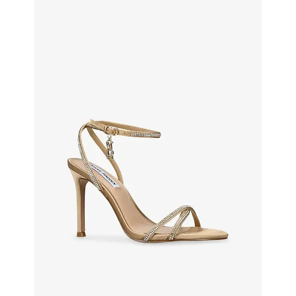 Steve Madden Juniper R 22h Satin Heeled Sandals
