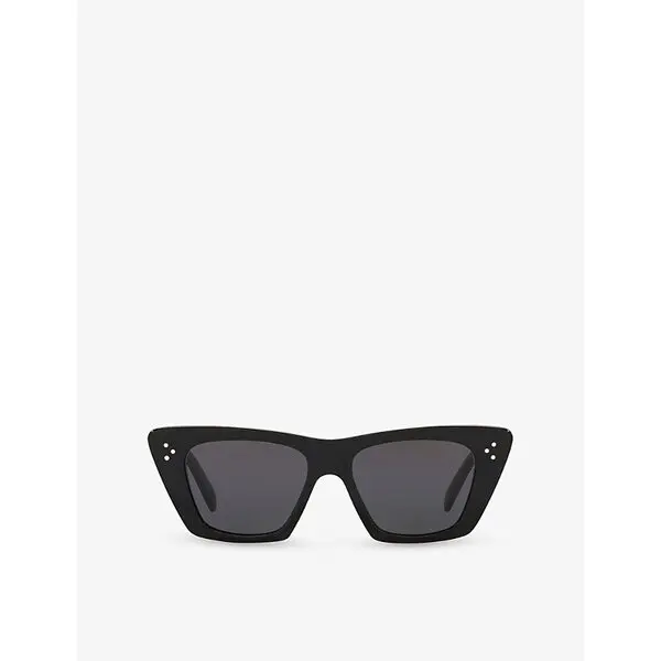 Celine Acetate Cat-eye Sunglasses - Black