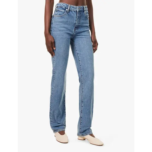 FRAME The Ruler High-rise Straight-leg Jeans
