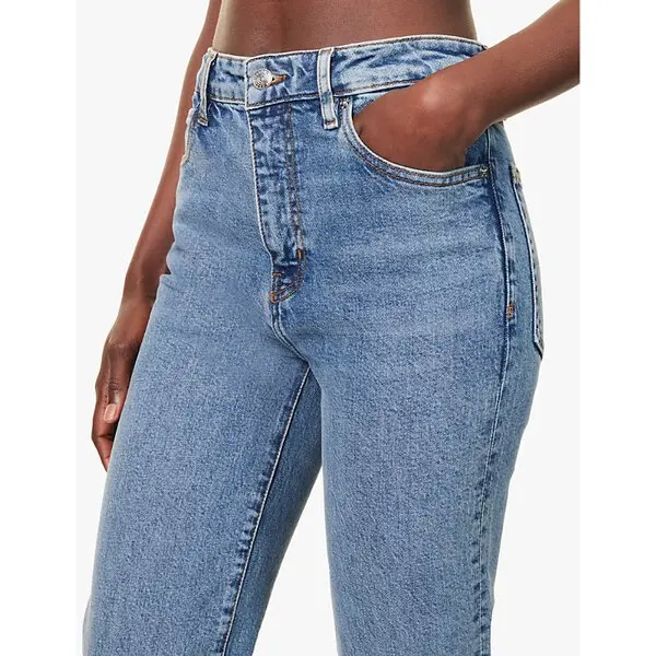 FRAME The Ruler High-rise Straight-leg Jeans