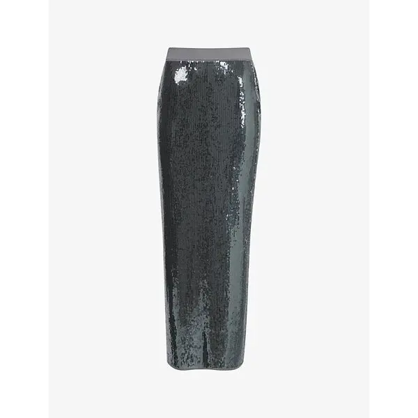 LEEM Sequined Maxi Pencil Skirt