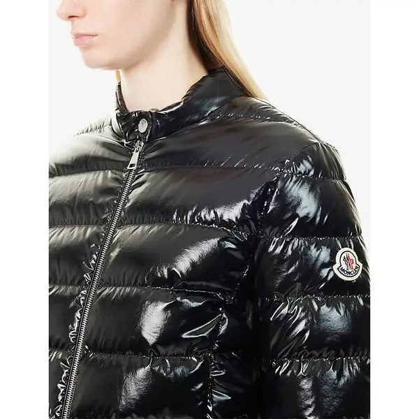 Moncler Papillon Funnel-neck Short Down Jacket