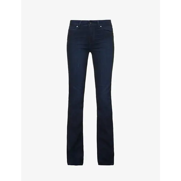 Paige Manhattan Bootcut Slim-fit High-rise Stretch Denim Jeans