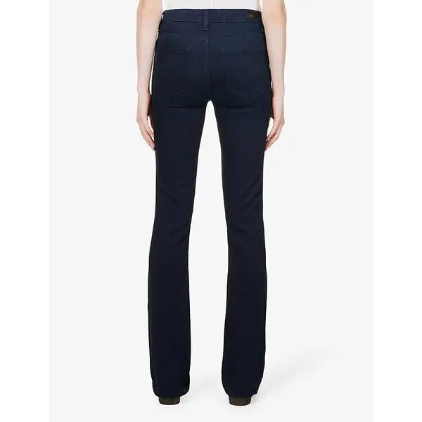 Paige Manhattan Bootcut Slim-fit High-rise Stretch Denim Jeans
