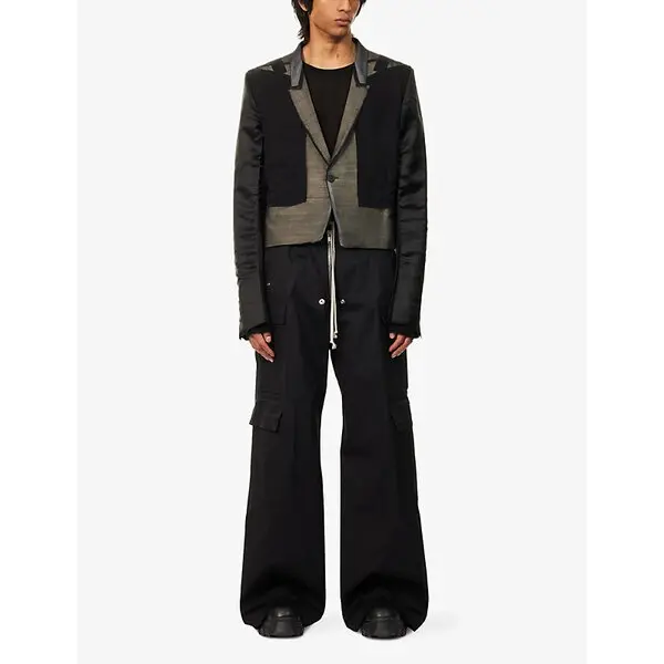Rick Owens Flared Cargo Trousers - Black