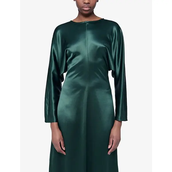 LEEM Batwing Satin Maxi Dress