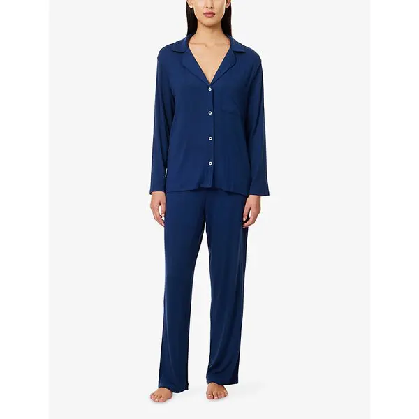 Eberjey Gisele Ribbed Stretch-woven Pyjama Set