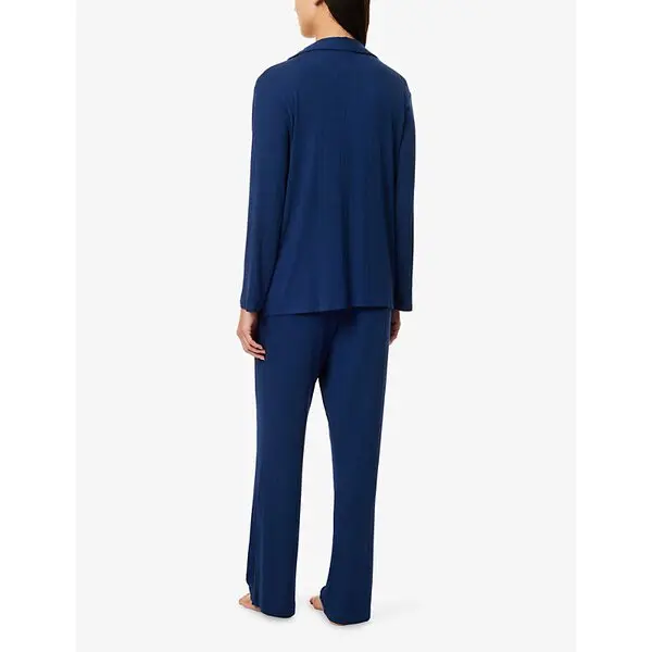Eberjey Gisele Ribbed Stretch-woven Pyjama Set